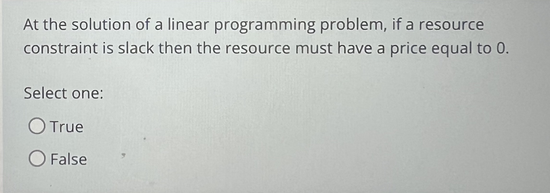Solved At the solution of a linear programming problem, if a | Chegg.com