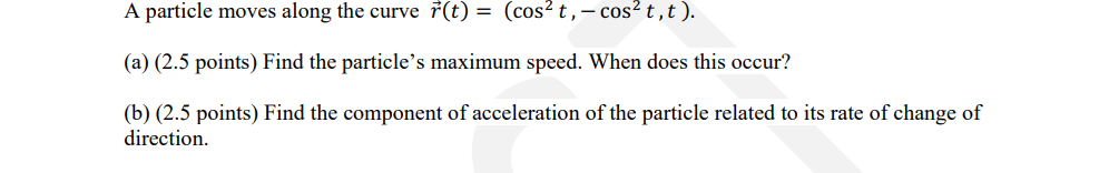 Solved A particle moves along the curve | Chegg.com