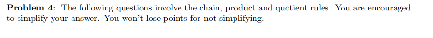Solved Problem 4: The following questions involve the chain, | Chegg.com