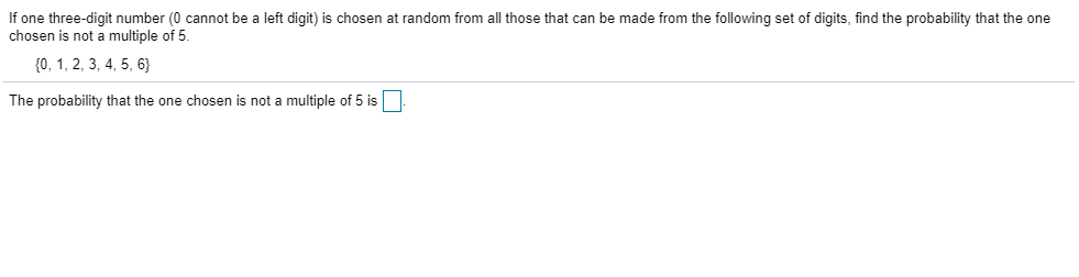 Solved f one three-digit number (0 cannot be a left digit) | Chegg.com