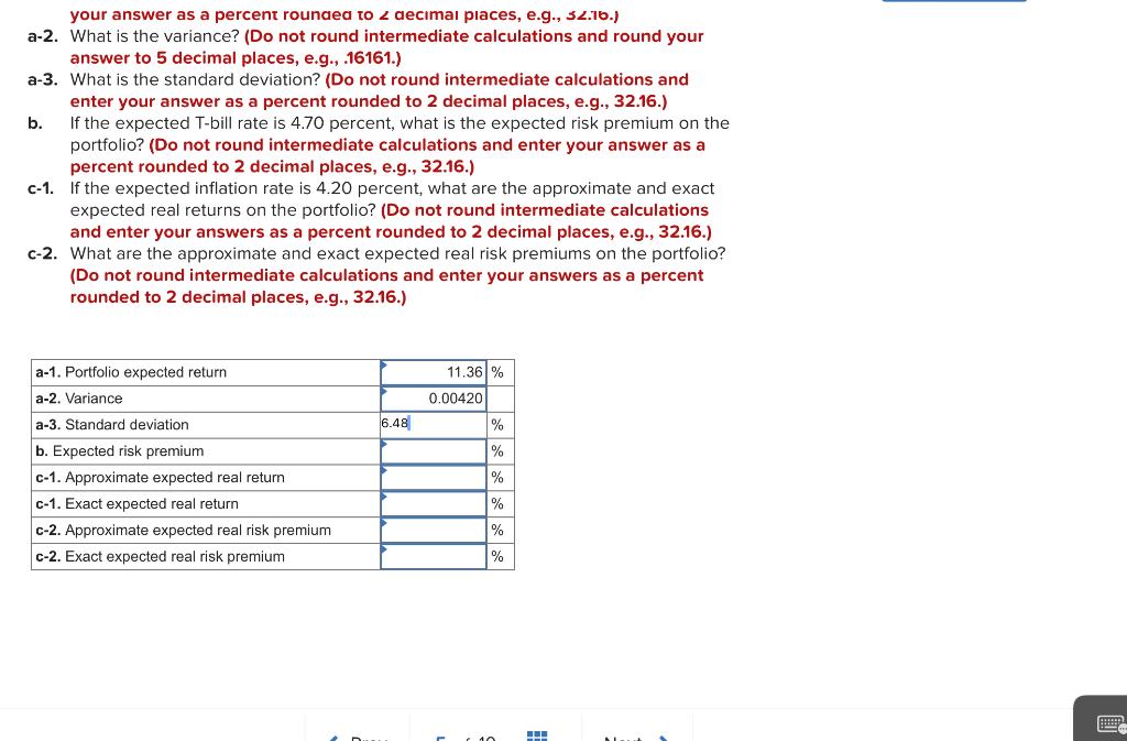 Solved Problem 13-23 Portfolio Returns and Deviations [LO2] | Chegg.com