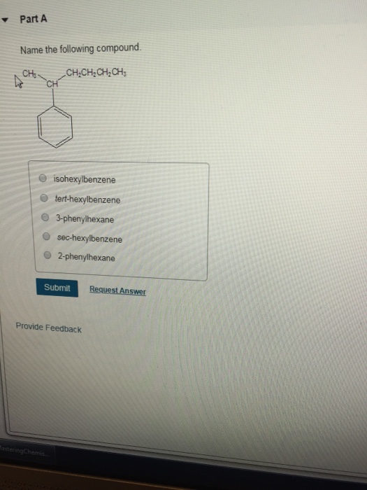 Solved Part A Name the following compound. CH, CH CH:CH2CHs | Chegg.com