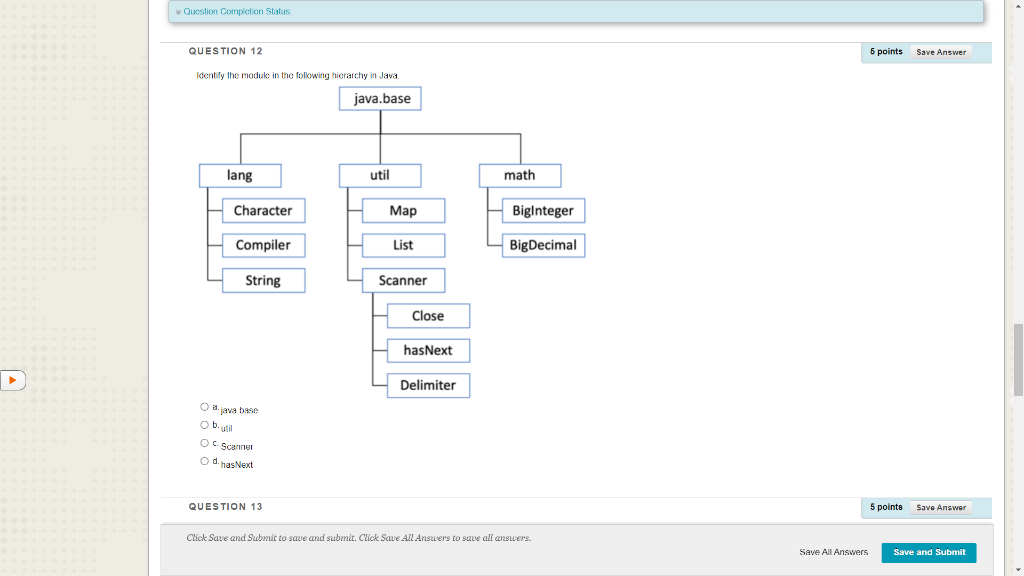 Solved *Question Completion Status QUESTION 12 6 points Save | Chegg.com