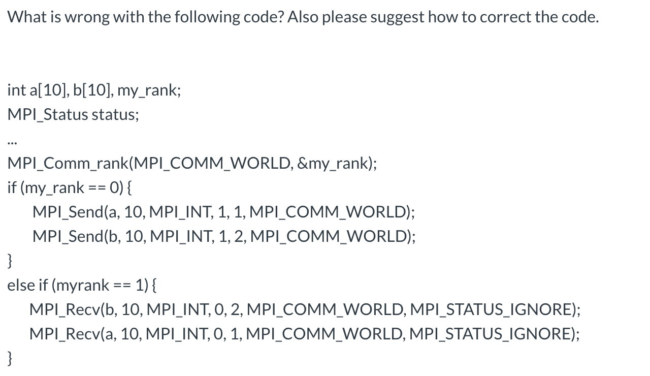What is wrong with the following code? Also please | Chegg.com