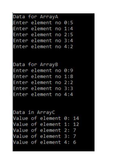 Solved Write a program that will create 3 integer arrays, | Chegg.com