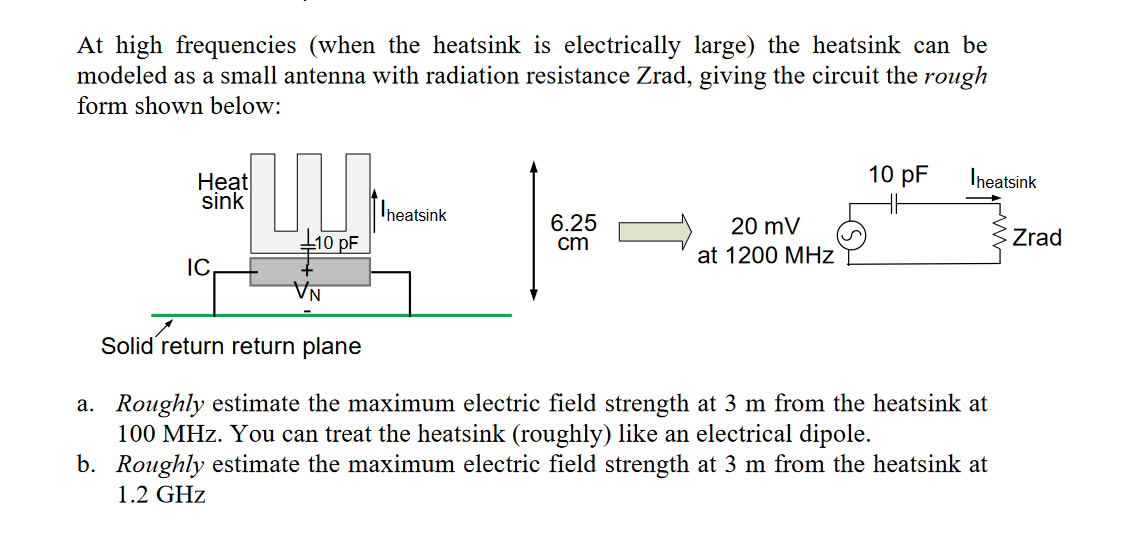 Solved A heatsink sits above an IC as shown in the following | Chegg.com