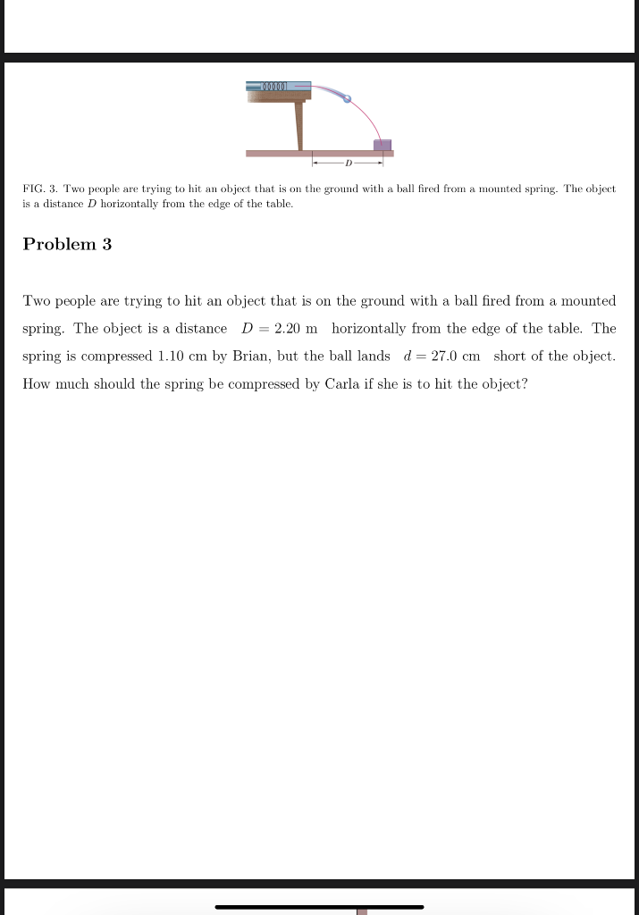 Solved I D FIG. 3. Two people are trying to hit an object | Chegg.com
