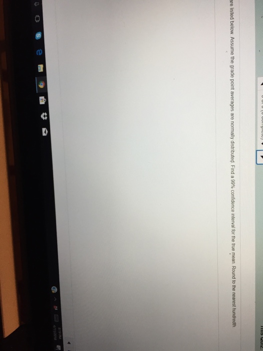 Solved The grade point average for 10 randomly selected | Chegg.com