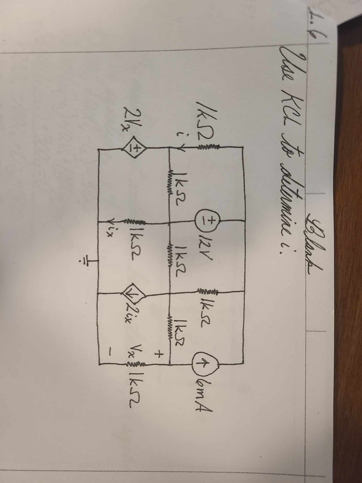 Solved Solank Ulse KCL to detumine i. | Chegg.com