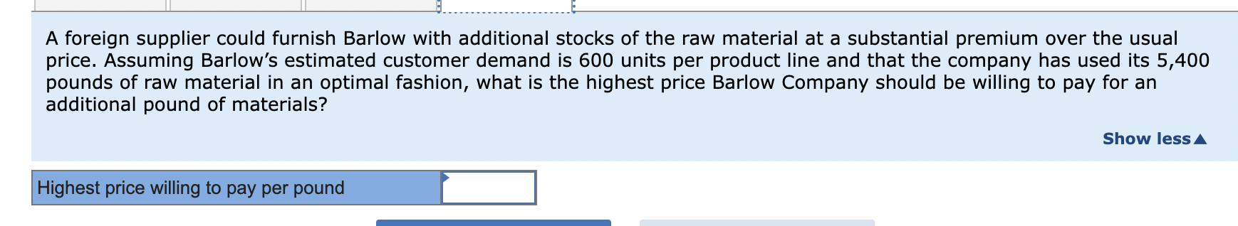 Solved Barlow Company manufactures three products-A, B, and | Chegg.com