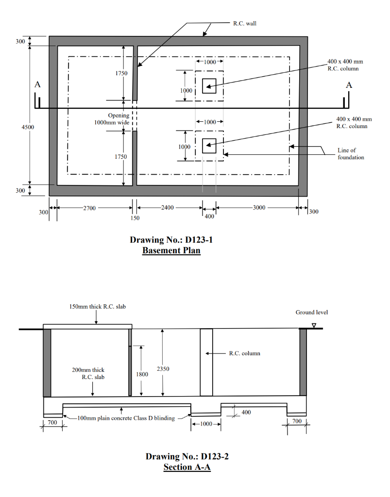 Question No. 1 Take-off the following items on | Chegg.com
