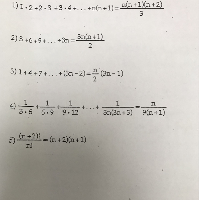 Solved I need help with these proofs by induction. Any help | Chegg.com