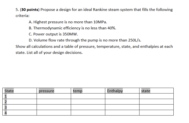 Solved 5. (30 ﻿points) ﻿Propose a design for an ideal | Chegg.com