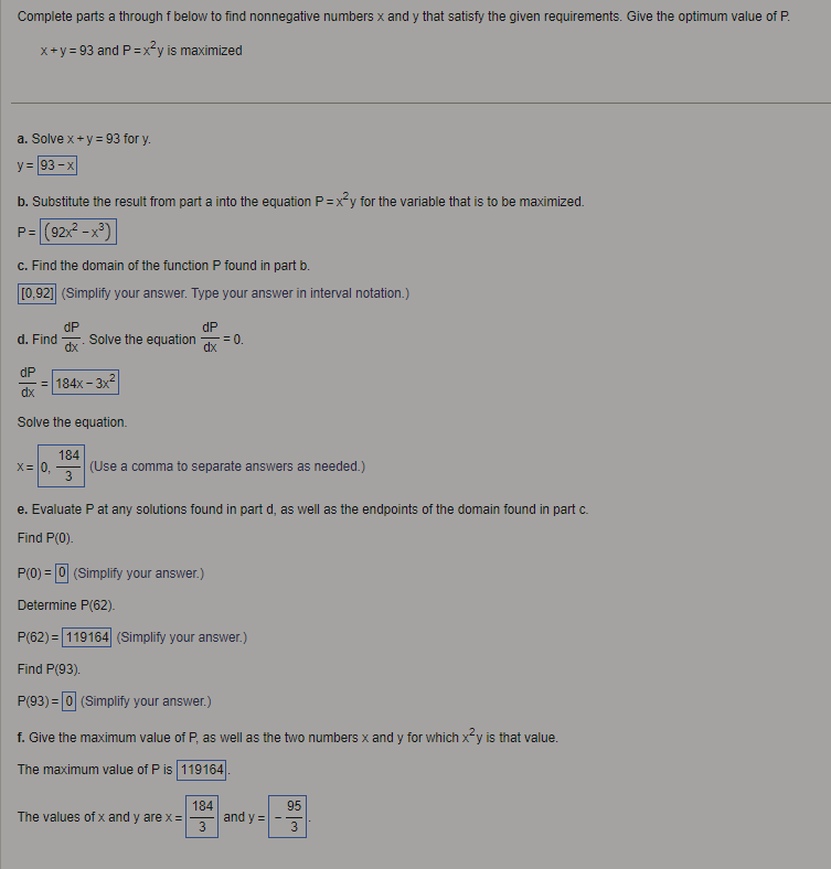 Solved Complete parts a through f below to find nonnegative | Chegg.com