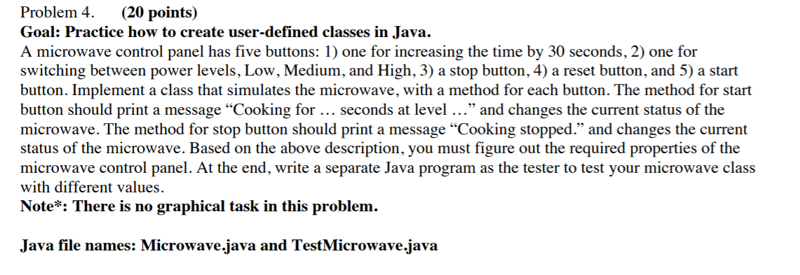 Solved Problem 4. (20 points) Goal: Practice how to create | Chegg.com