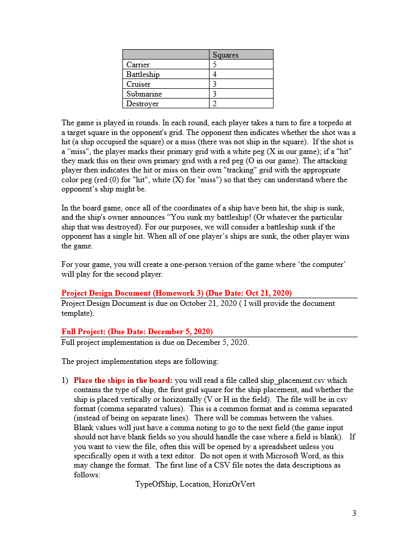 Csci 2312 Object Oriented Programming Final Project 9781