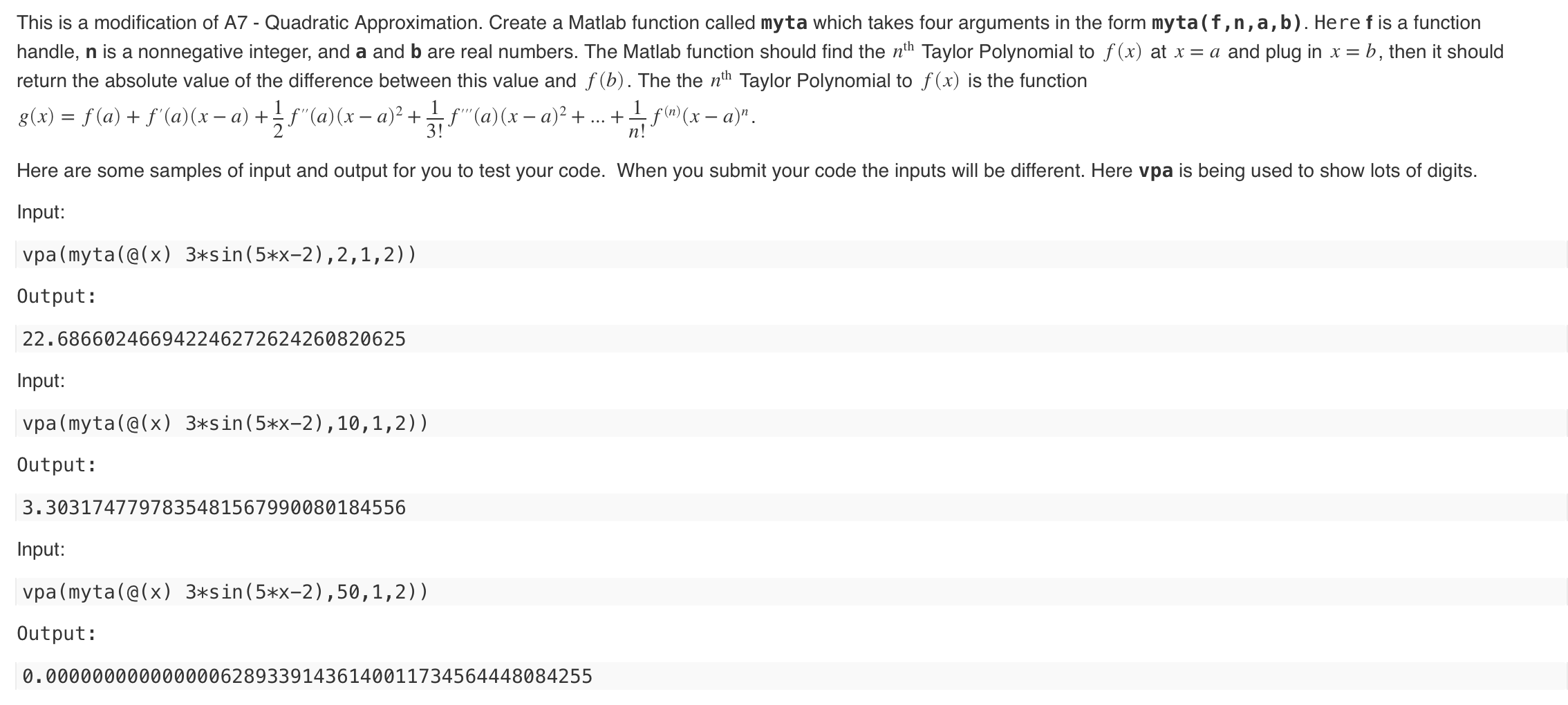 This is a modification of A7 - Quadratic | Chegg.com