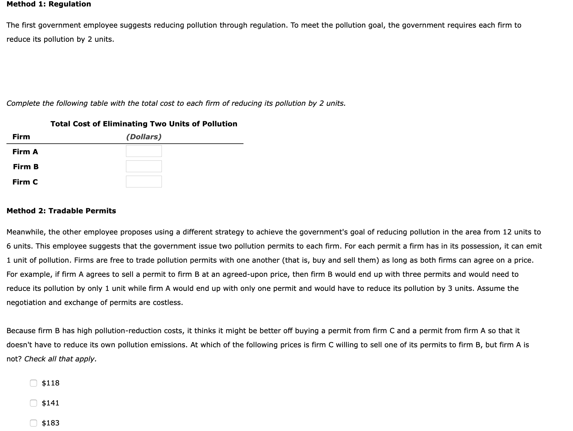 Solved 5. Correcting for negative externalities - Regulation | Chegg.com