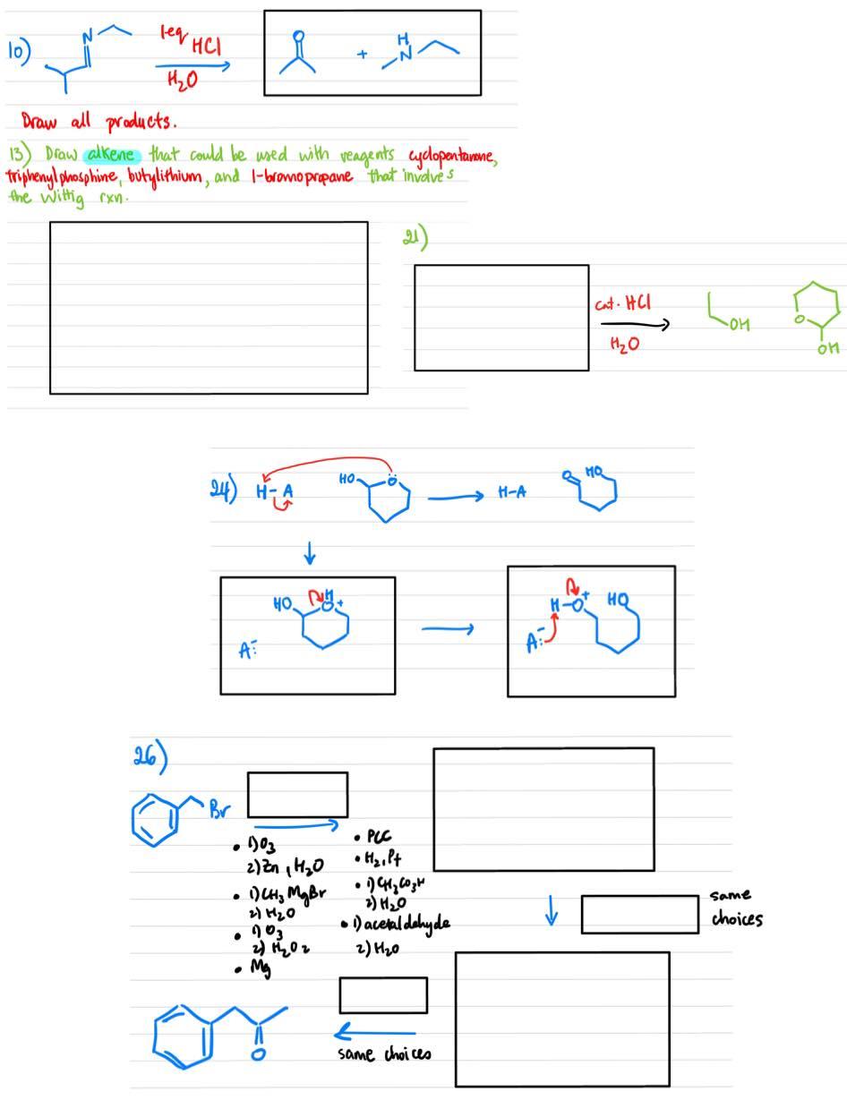 Solved Can someone help me with these ochem questions? I | Chegg.com