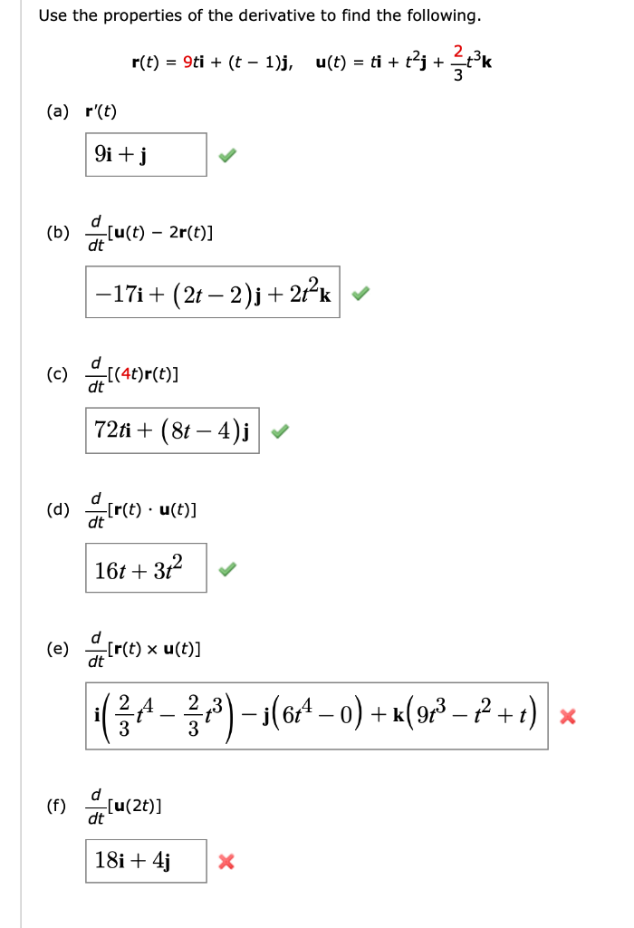 Solved Use the properties of the derivative to find the | Chegg.com