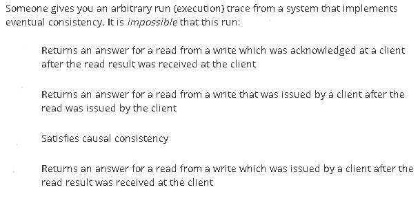 A Cassandra-like key-value store system uses write | Chegg.com
