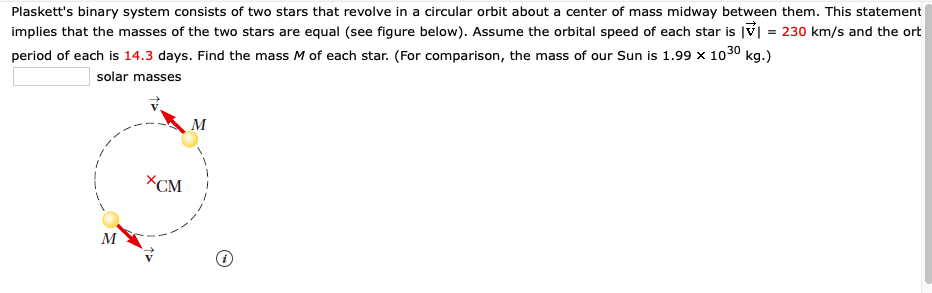 Solved Plaskett's binary system consists of two stars that | Chegg.com