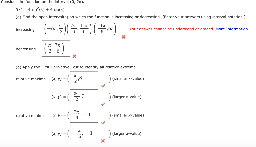 Solved Consider The Function On The Interval 0 2 Fx 4064