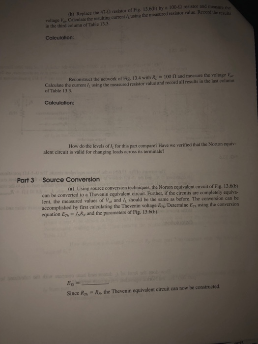 Solved Part 2 Determining Rw and I (a) Construct the network | Chegg.com