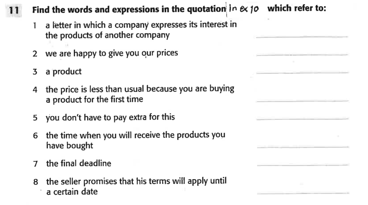 Solved 10 QUOTATIONS Read the quotation and answer the | Chegg.com