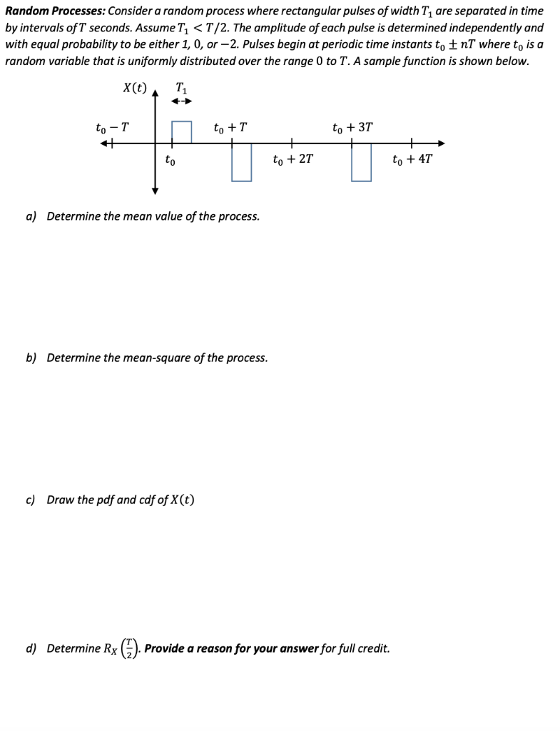 Random Processes Consider A Random Process Where 2287