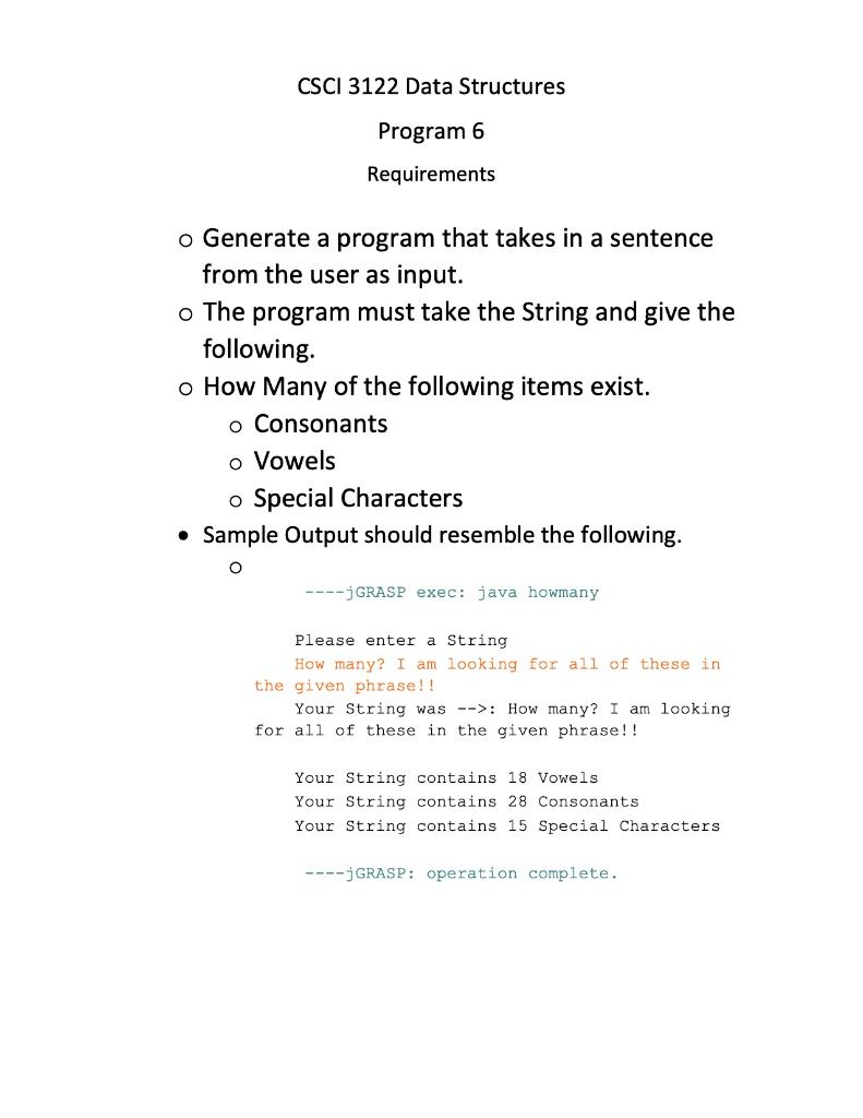 Solved Csci 3122 Data Structures Program 6 Requirements O