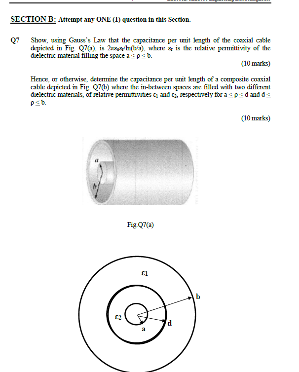 Solved ECTION B: Attempt any ONE (1) question in this | Chegg.com