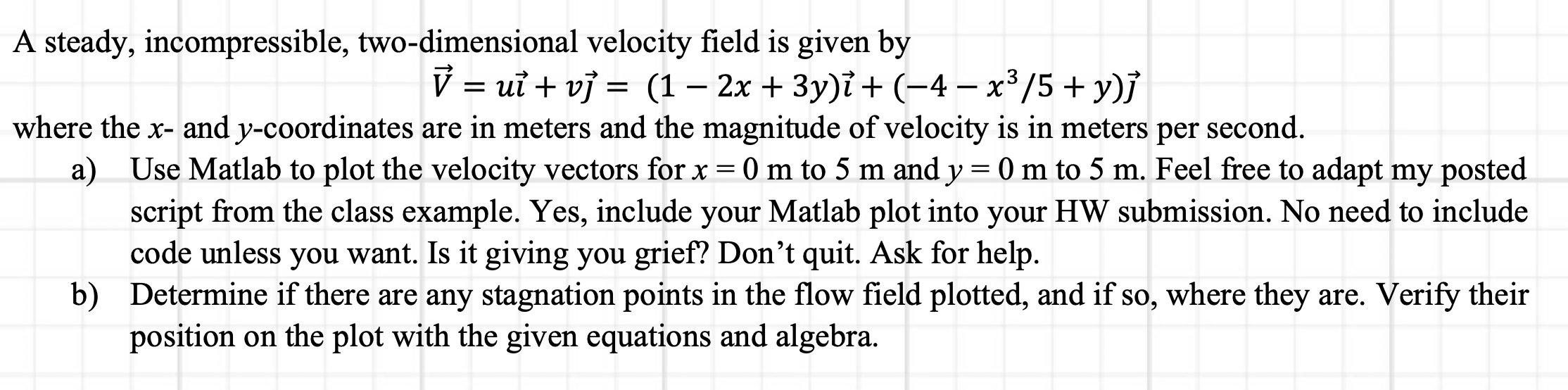 Solved = = - = A steady, incompressible, two-dimensional | Chegg.com