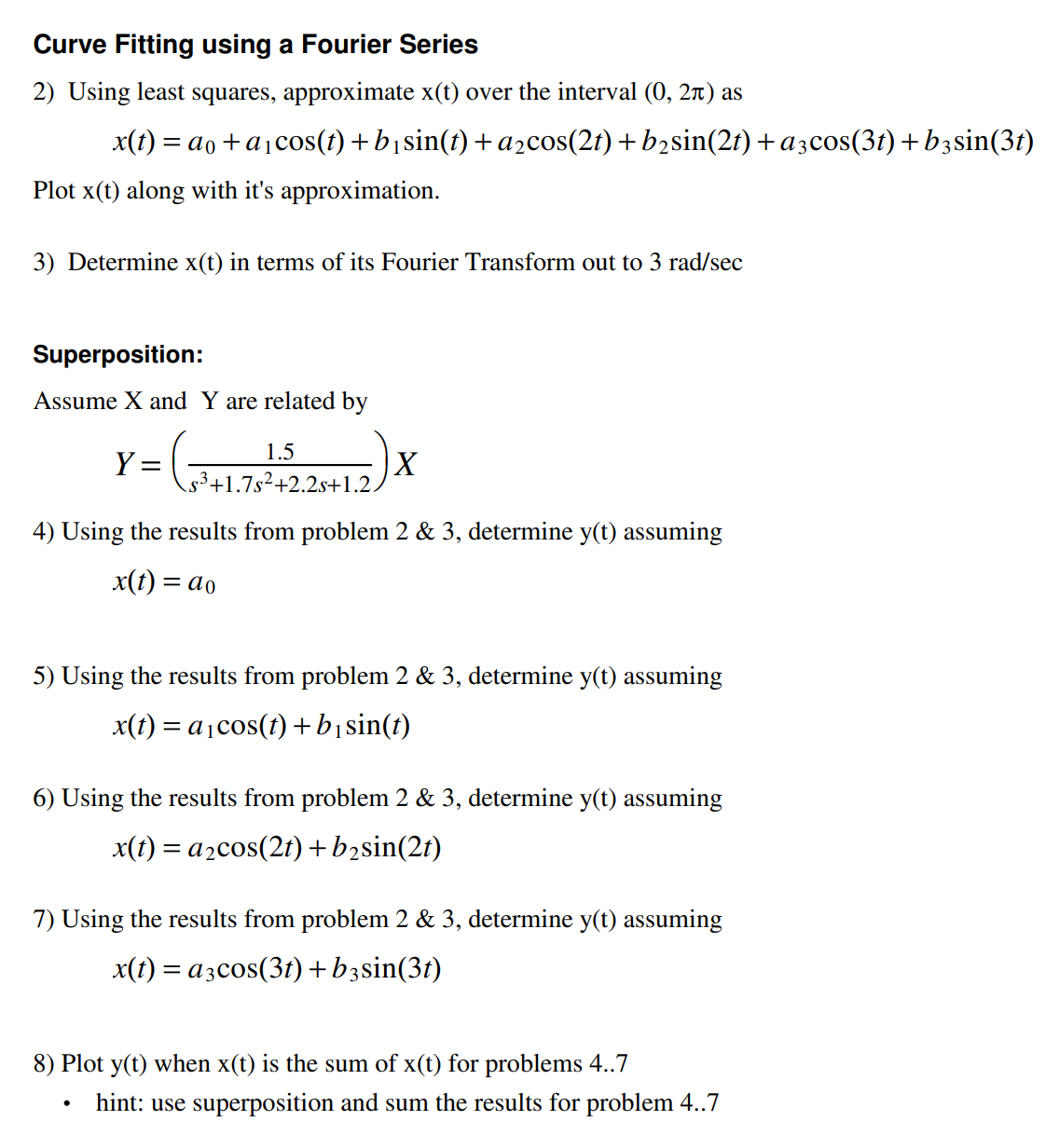 Solved Please solve using MatLab code for math. Im am | Chegg.com
