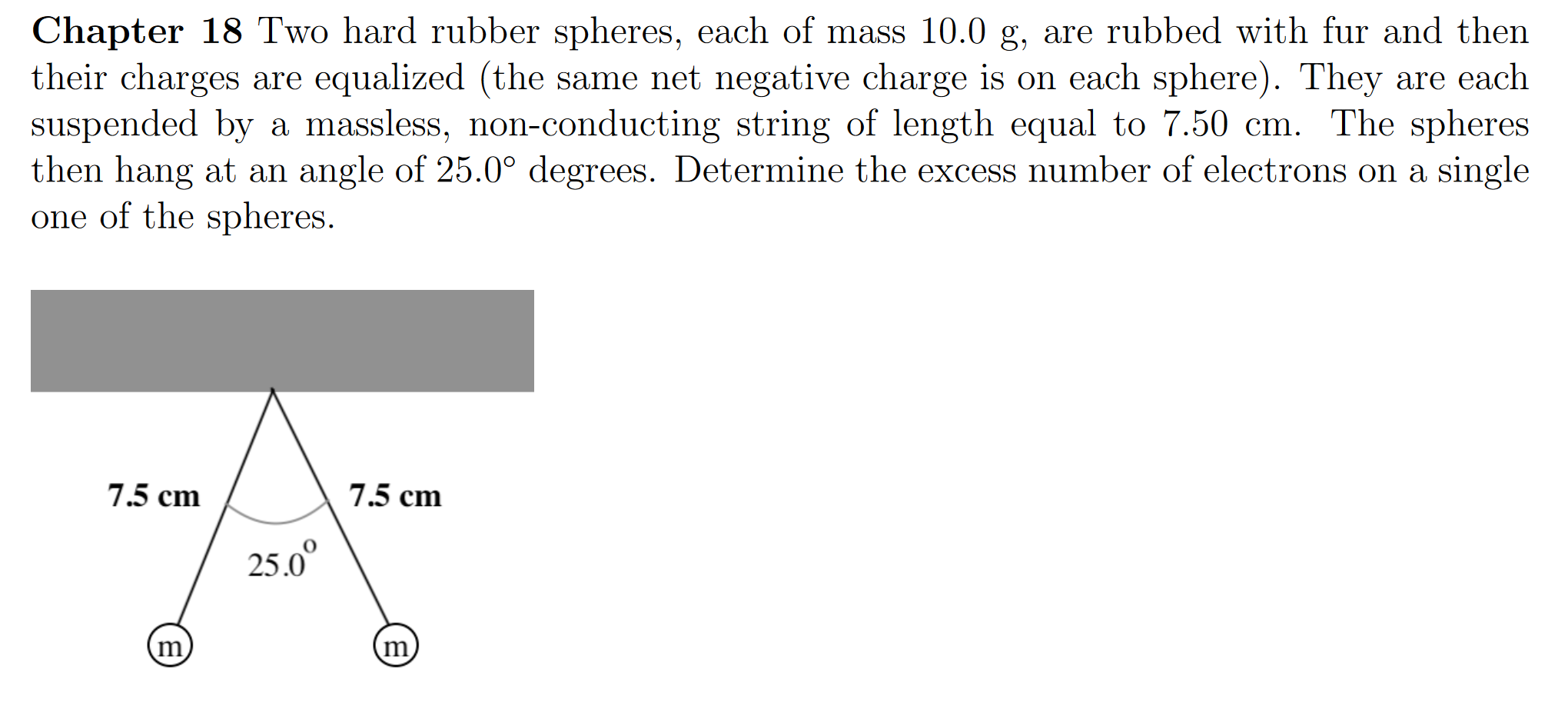 Solved Chapter 18 Two hard rubber spheres, each of mass 10.0 | Chegg.com