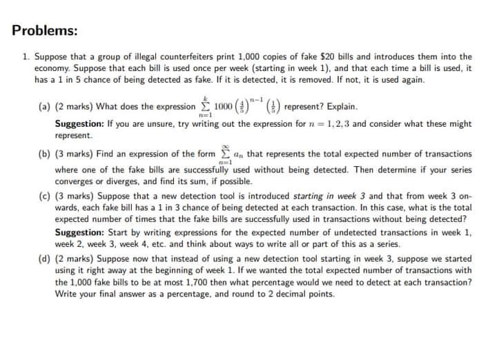 Solved Problems: * 100 (*-*) 1. Suppose that a group of | Chegg.com