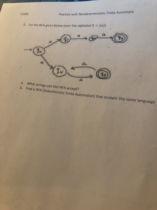 Solved Theory of computation: DFA and NFA | Chegg.com Solved Theory of computation: DFA and NFA | Chegg.com