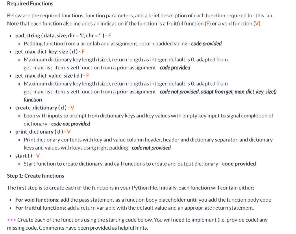 Solved def pad_string(data, size, dir = 'L', chr-'': data = | Chegg.com