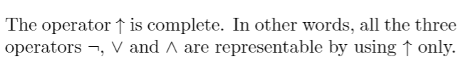 Solved The operator 1 is complete. In other words, all the | Chegg.com