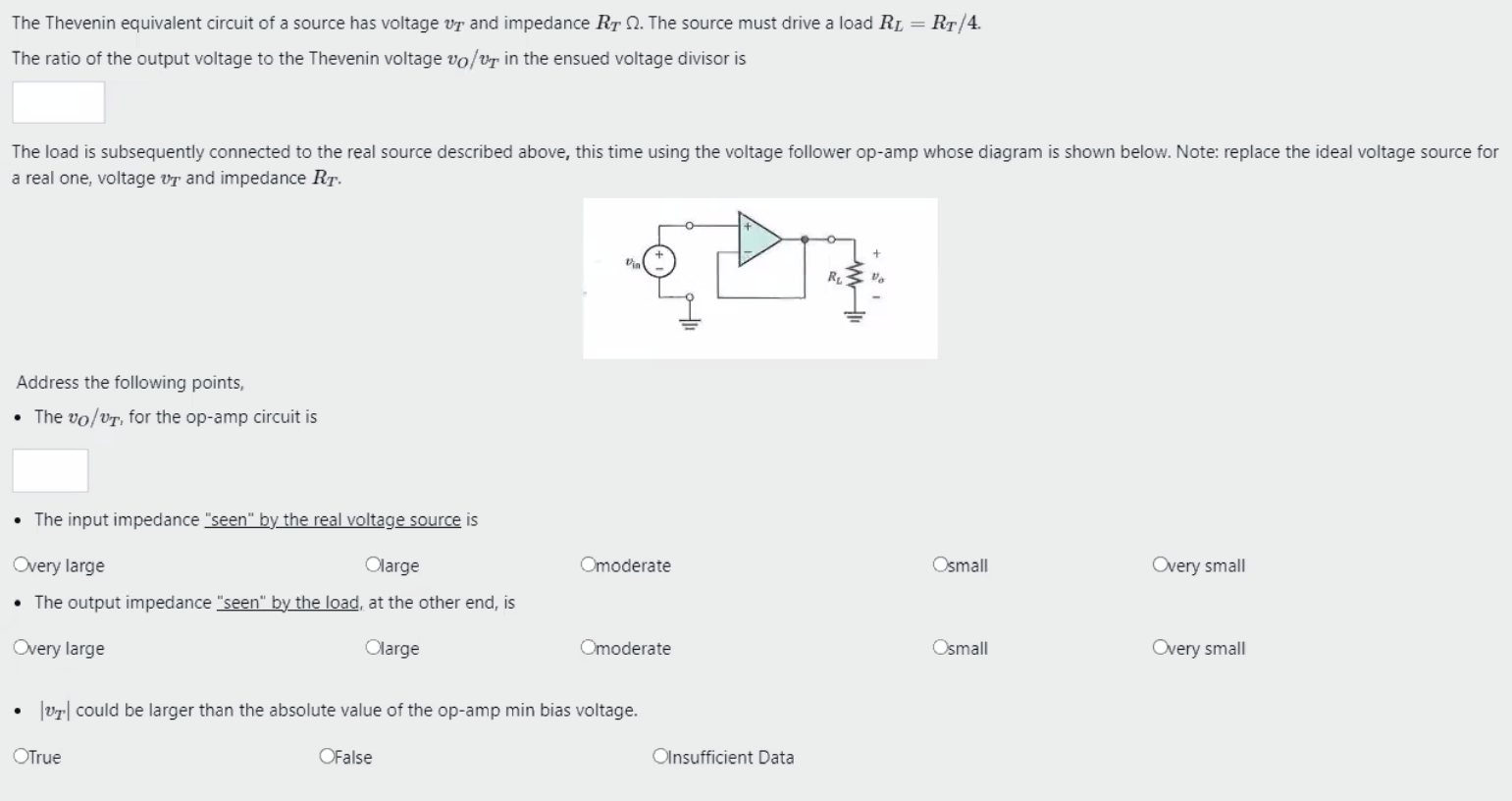 Solved The Thevenin equivalent circuit of a source has | Chegg.com