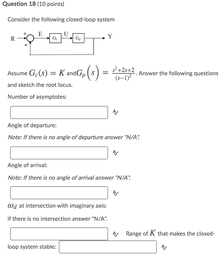 Solved Question 18 (10 points) Consider the following | Chegg.com