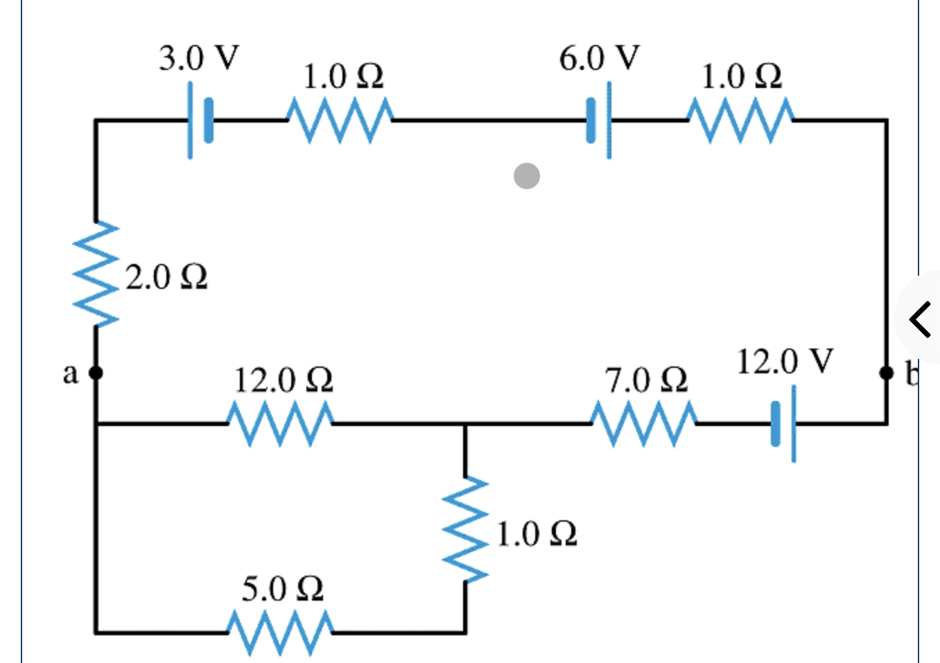 Solved Find the voltage drop between a and b in the figure | Chegg.com