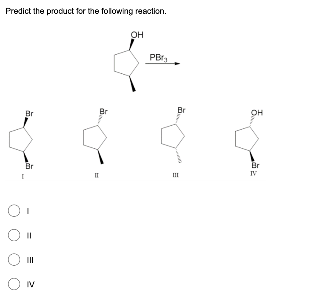 Solved Predict the product for the following reaction. PBr3 | Chegg.com