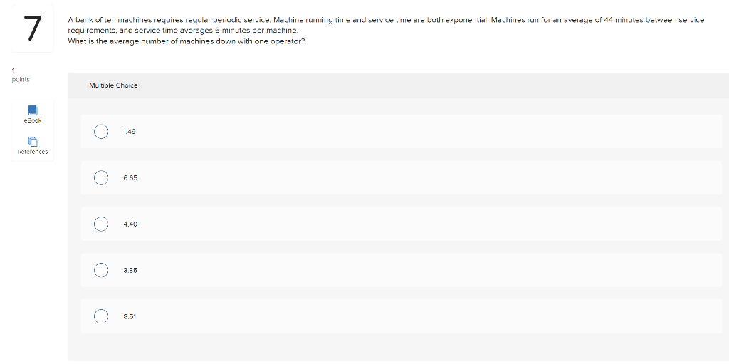 Solved bank of ten machines requires regular periodic | Chegg.com