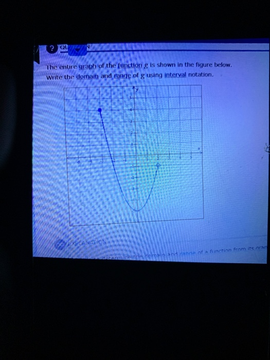Solved ? QU The entire graph of the function g is shown in | Chegg.com