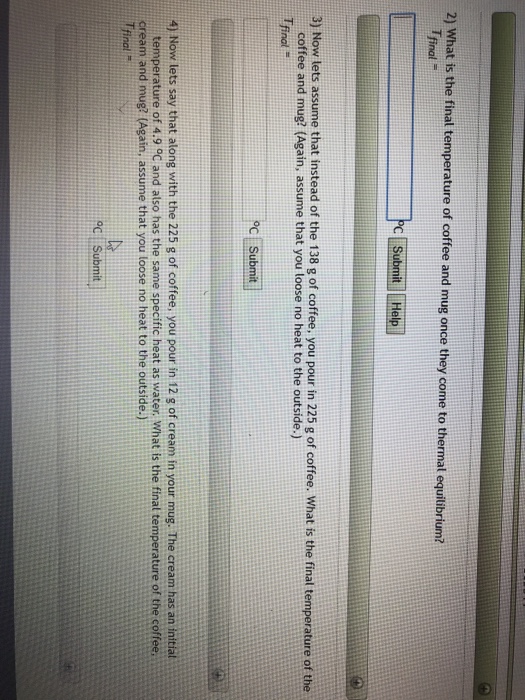 Solved Coffee and Cream To start a great night of doing | Chegg.com