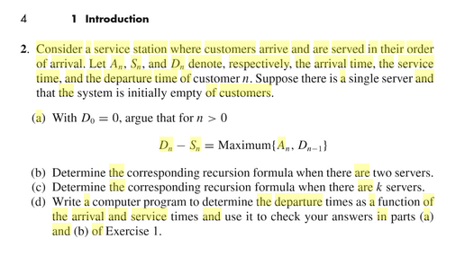 Solved 4 1 Introduction 2. Consider a service station where | Chegg.com
