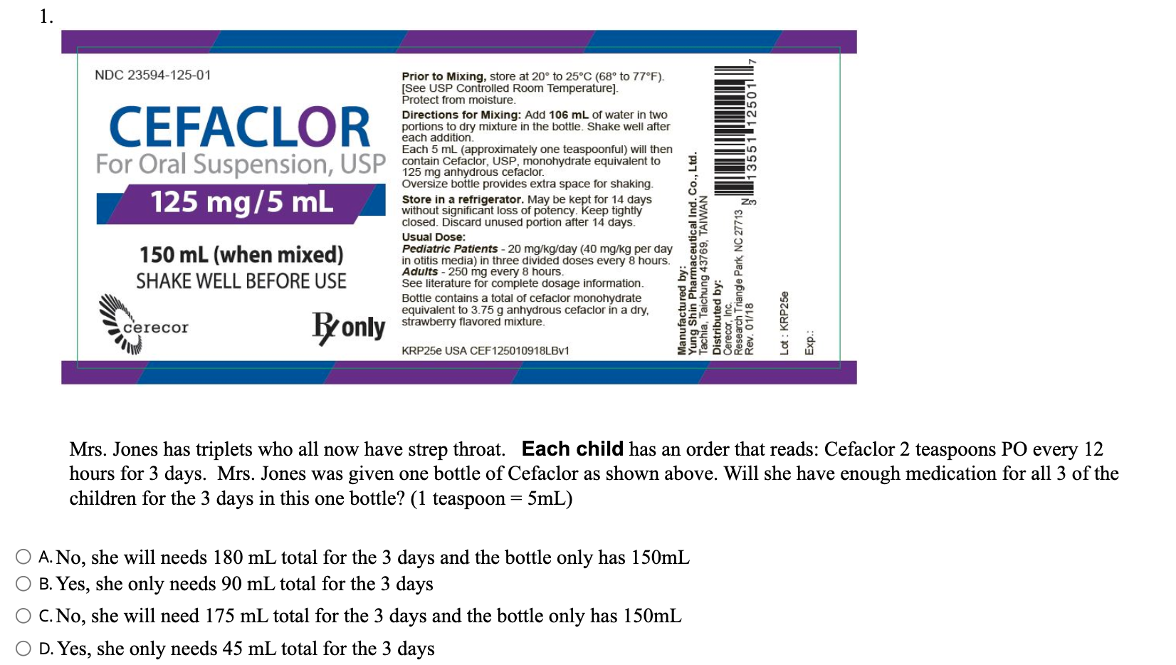 Solved The client has IVF of D5 \\( 1 / 2 \\mathrm{NS} \\) | Chegg.com