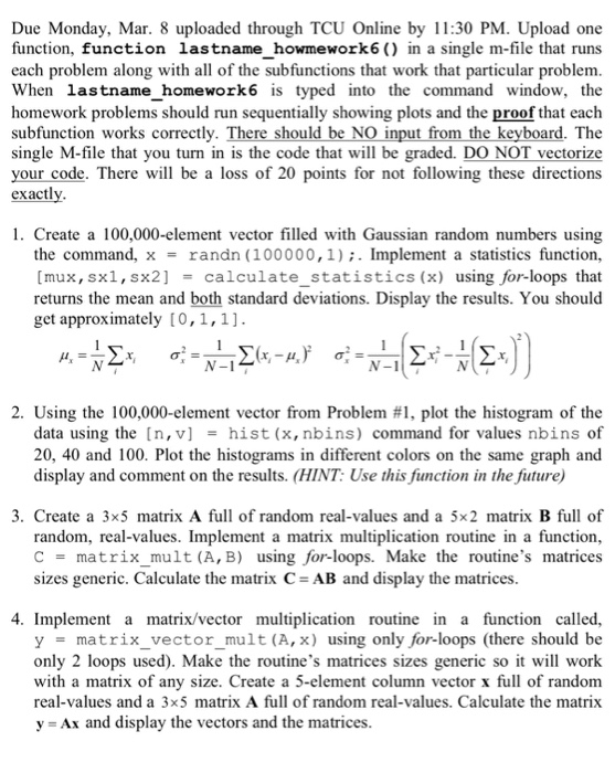 Solved Need Help On Matlab I Need These 1 10 Answered We 