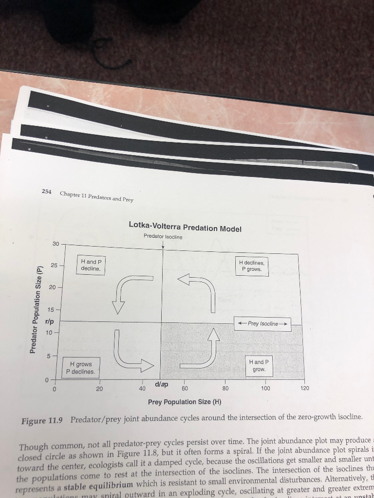 254 Chapter 11 Predators and Prey Lotka-Volterra | Chegg.com
